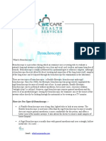 Pulmonology: Bronchoscopy Note | PDF | Pulmonology | Respiratory System