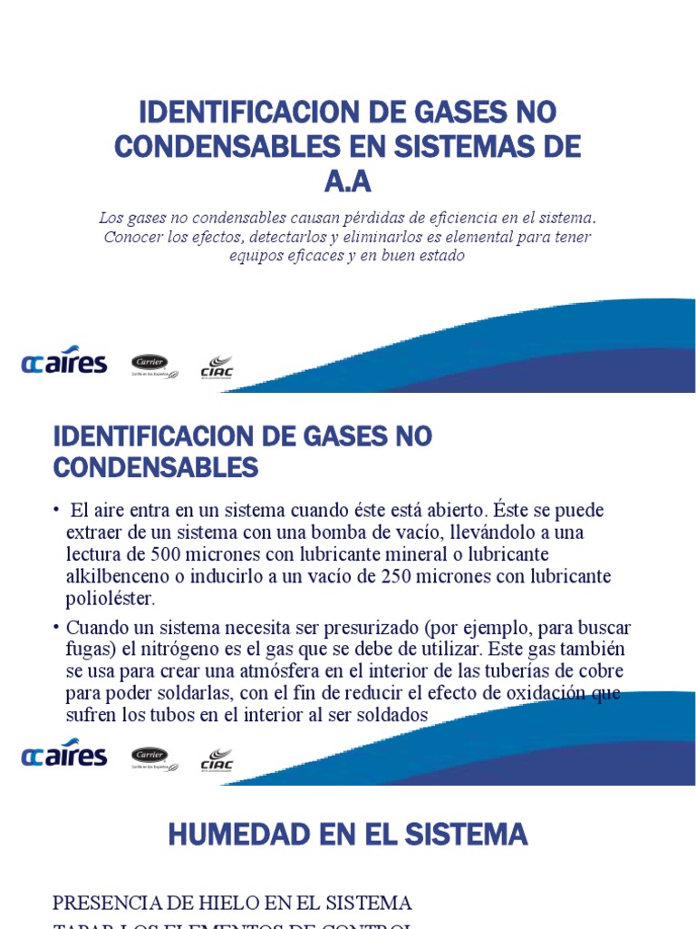 Gases No Condensables | PDF | Gases | Presión