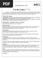 AS "ASPAS" NO TEXTO - Quando e Como Usá-Las | PDF | Caixa alta e caixa ...
