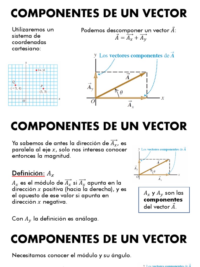 2.2. Componentes de Un Vector | PDF
