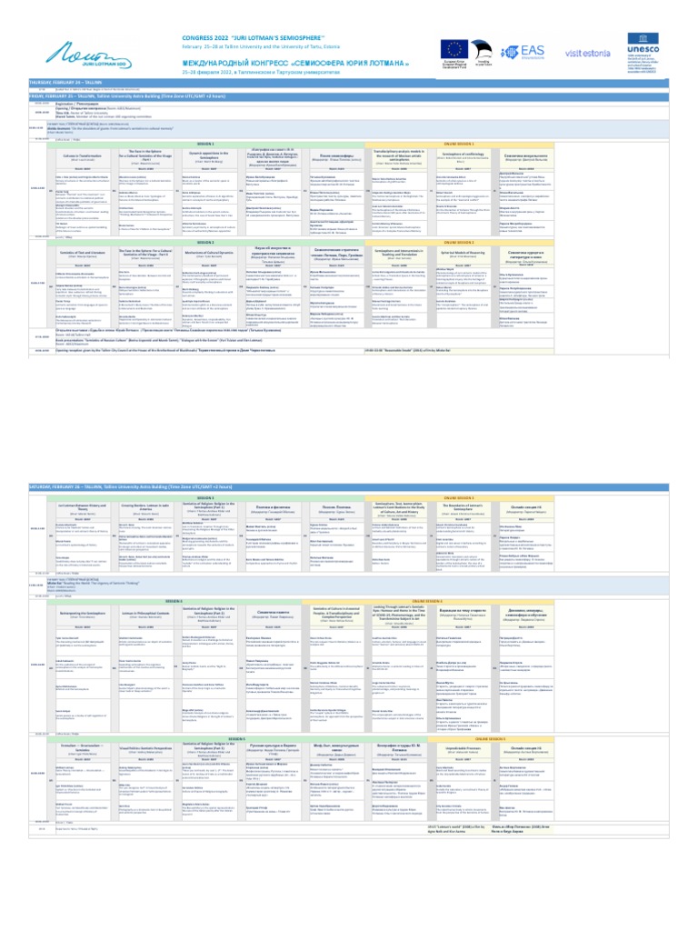 Congress Program Programme II | PDF | Cognitive Science | Semiotics