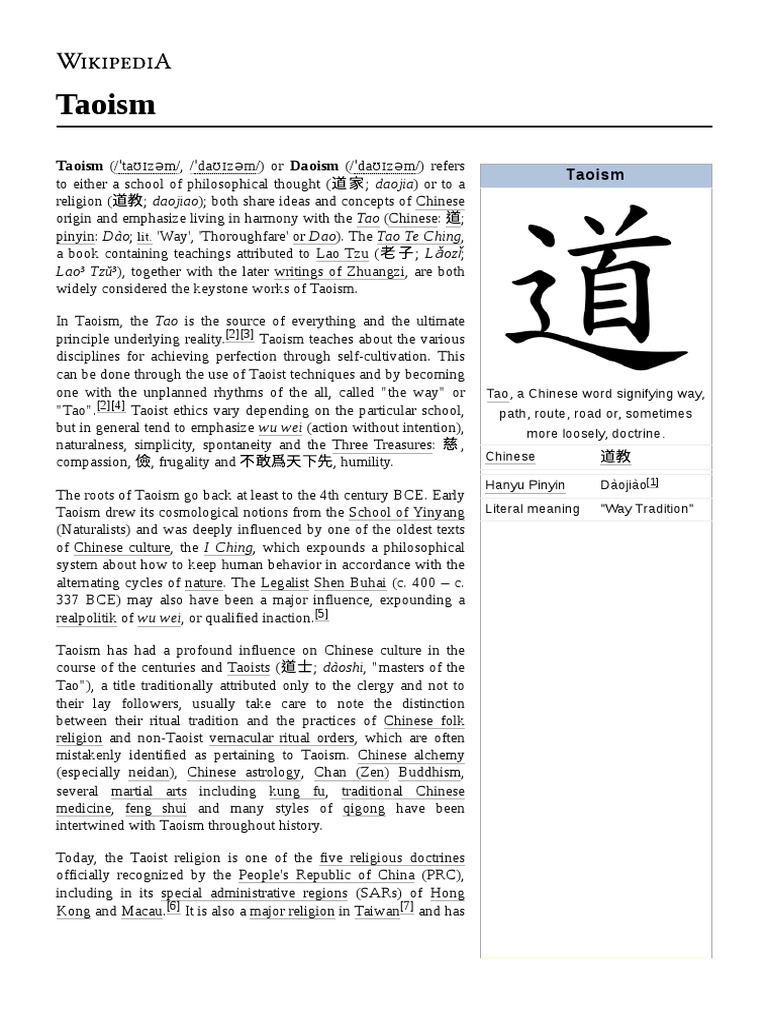 Taoism | PDF | Tao | Laozi