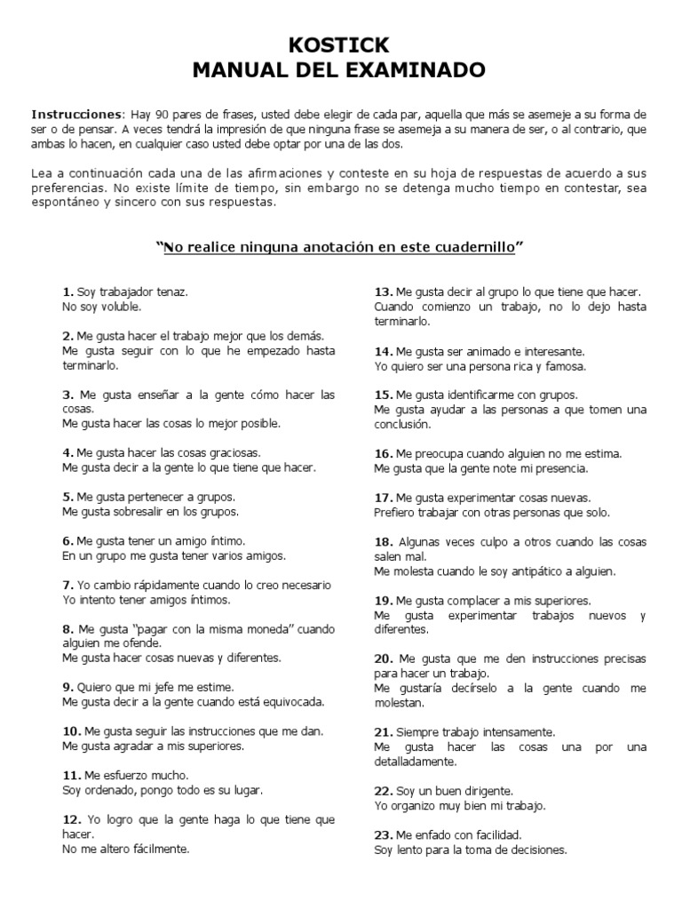 Kostick Manual | PDF