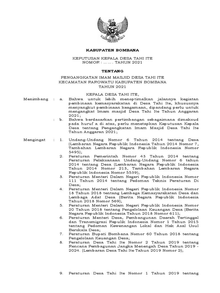 SK Imam Masjid | PDF