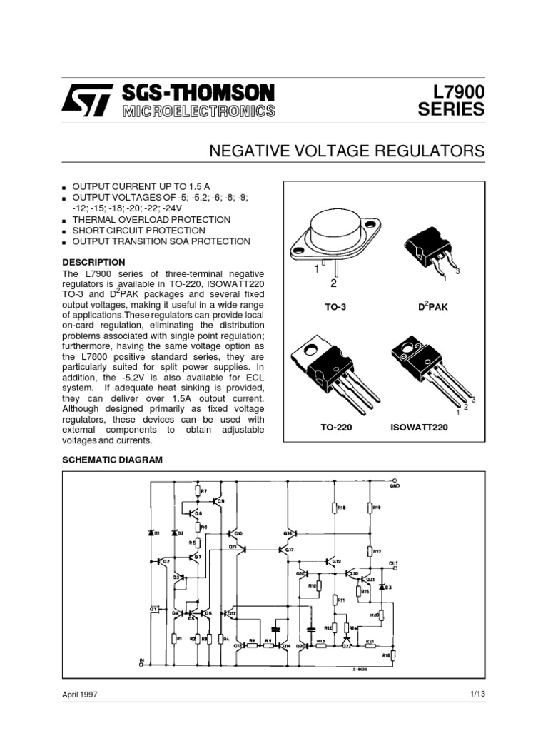 7915 | PDF | Power Supply | Electrical Circuits