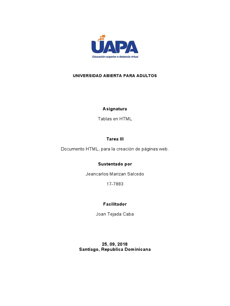 Tarea 3 Pagina WEB Jeancarlos Marizan 17-7883 | PDF | Script Java | J Query