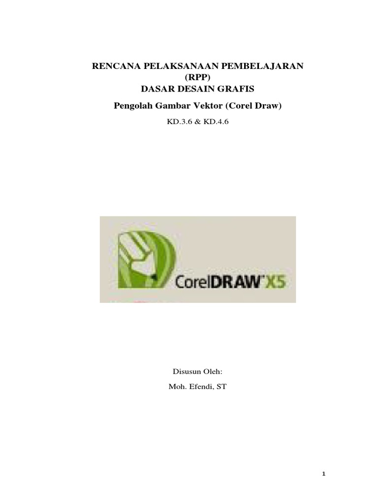 RPP KD 6 Pengolahan Gambar Vektor | PDF