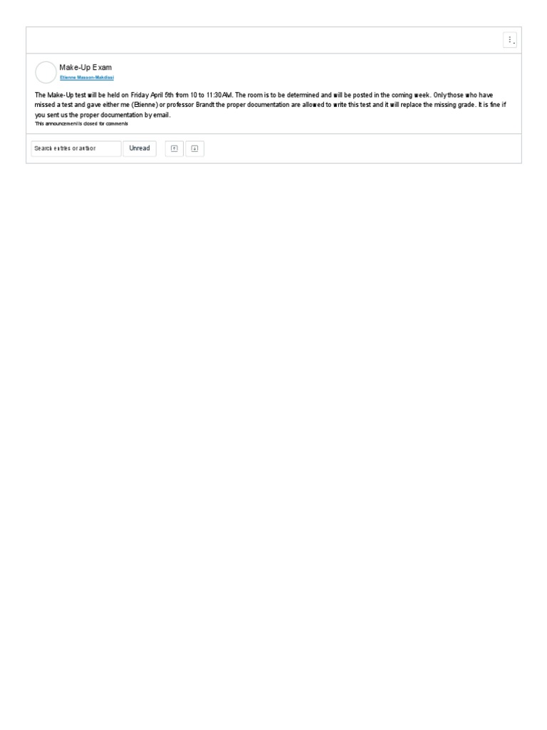 Make-Up Exam: Search Entries or Author | PDF
