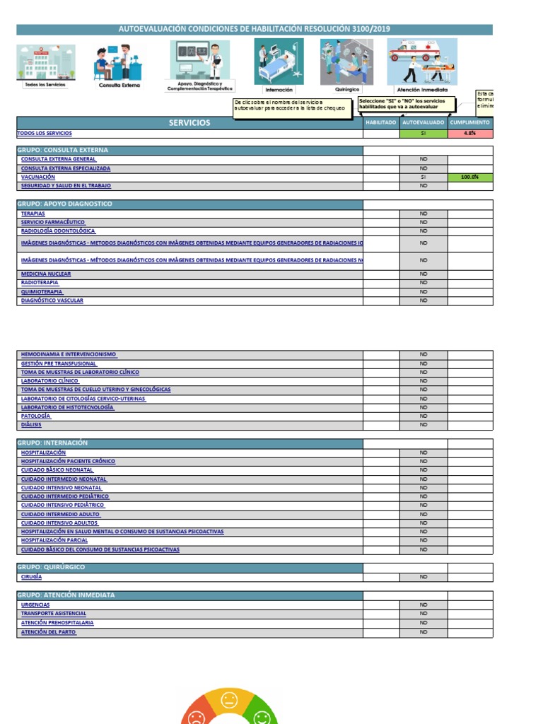 Jakeline Arias Charry Autoevaluacion 3100 - Plan Accion V1.1 | PDF | Hospital | Medicina de ...