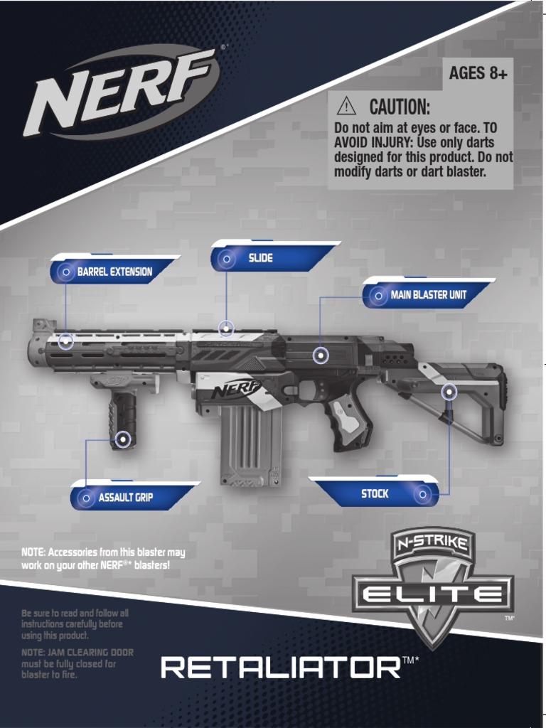 Nerf Retaliator Instruction Manual | PDF | Trigger (Firearms ...
