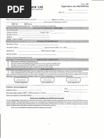 RBL Bank RTGS/NEFT Application Form | PDF | Cheque | Banks