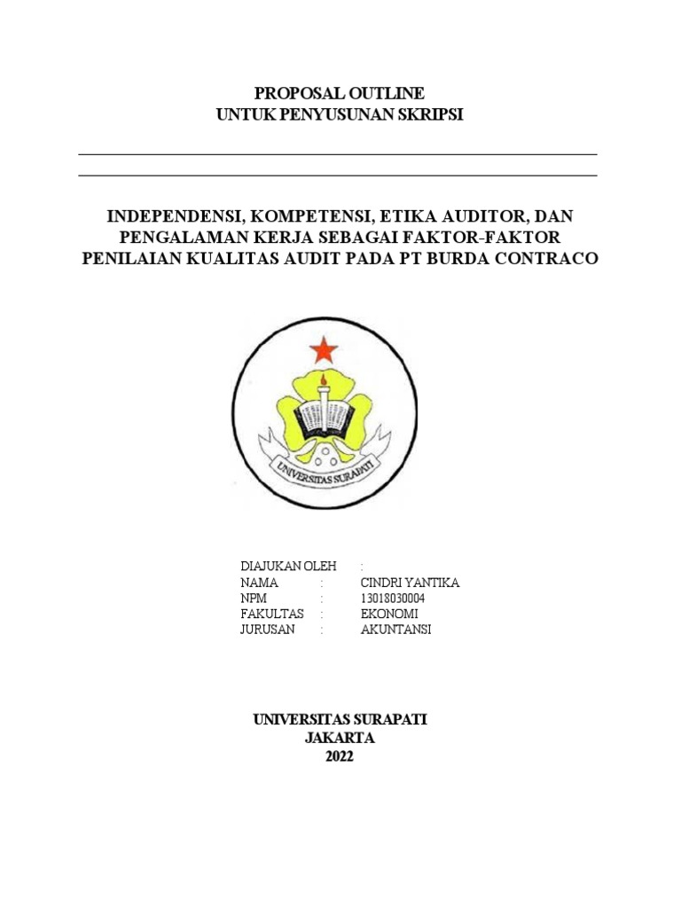 Outline Skripsi | PDF