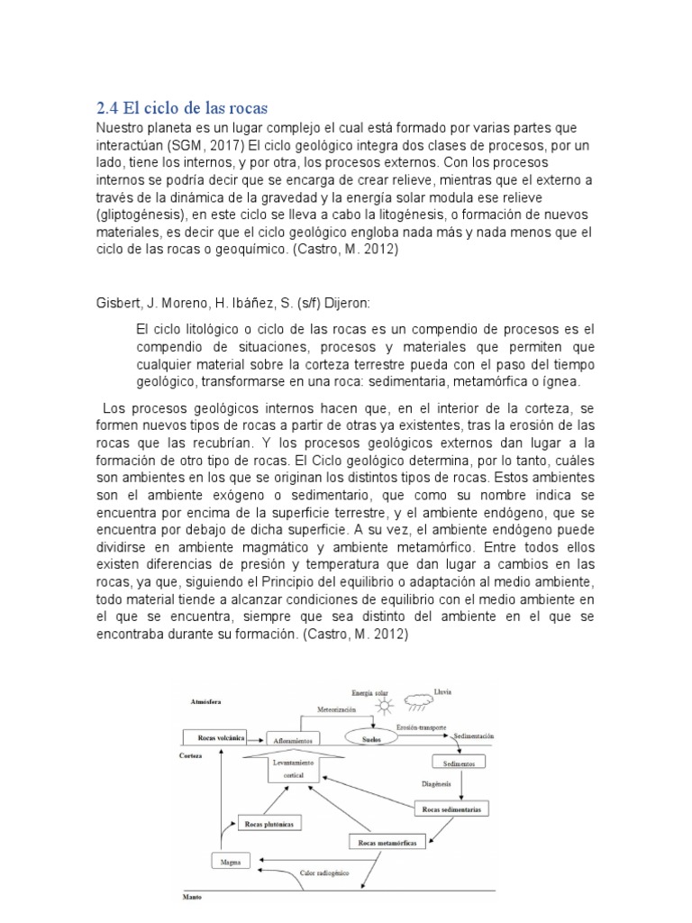 El Ciclo de Las Rocas | PDF | Roca (geología) | Magma