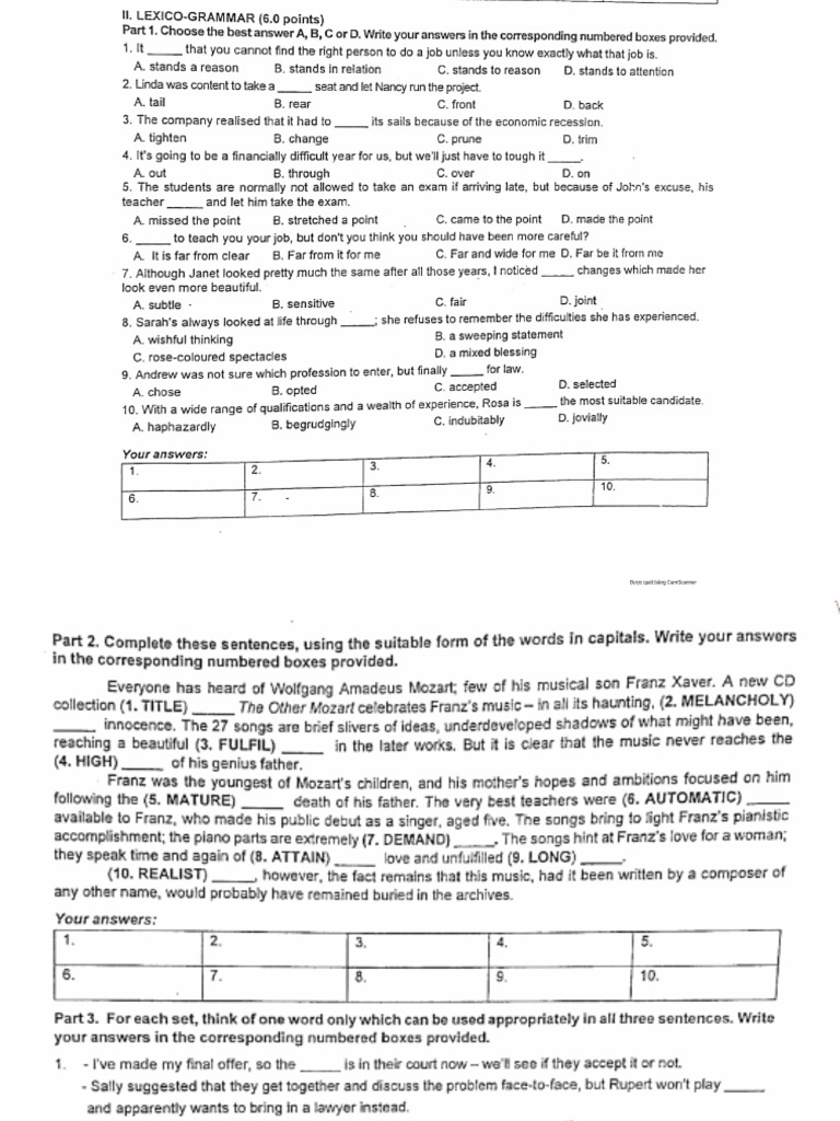 Practice Test 5 - Gifted Students BDTH 2022 | PDF