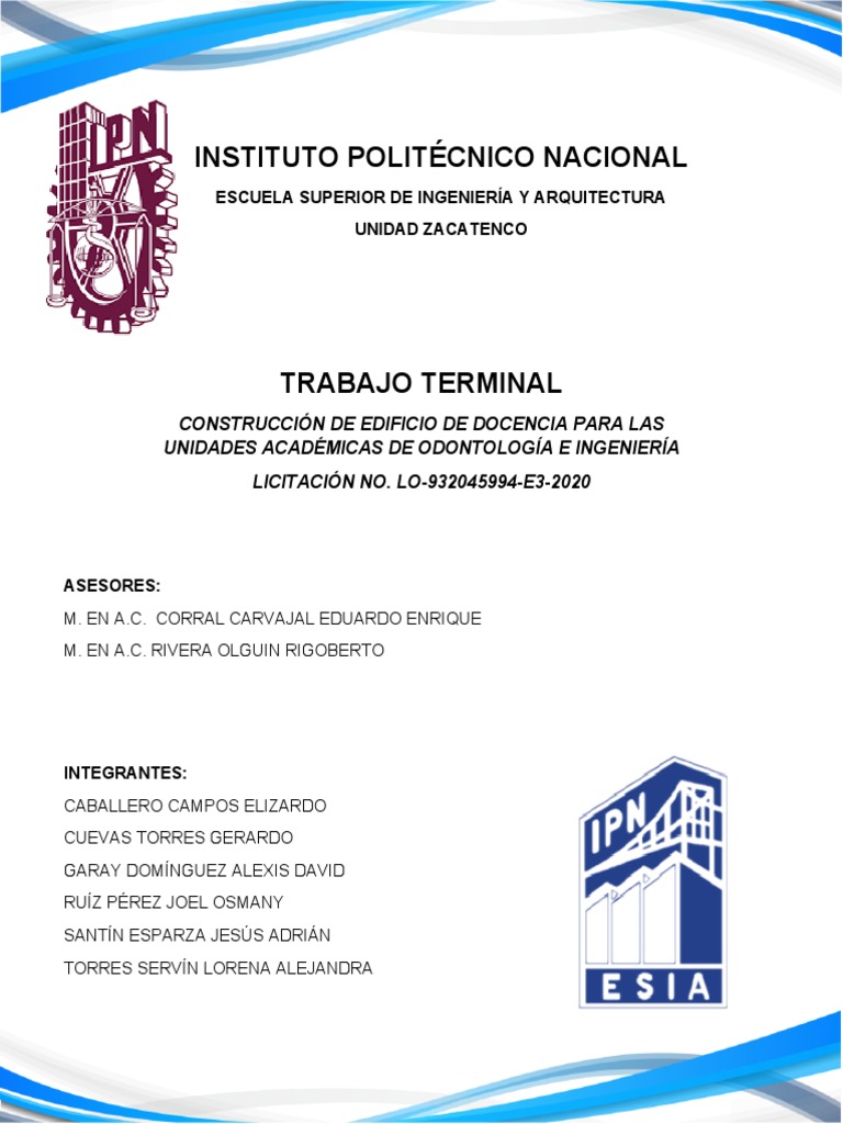 Trabajo Terminal - Entrega Garay | PDF | México | Infraestructura
