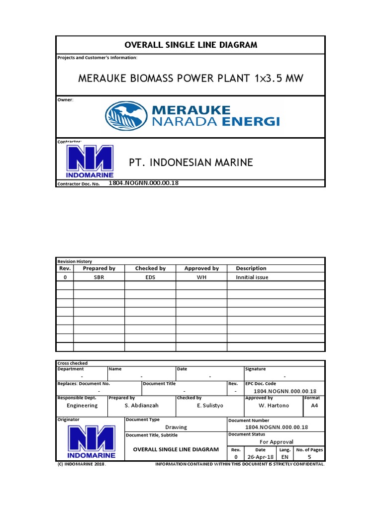 Overall Single Line Diagram | PDF