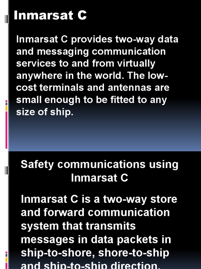 Inmarsat - C | PDF | Electronics | Computing