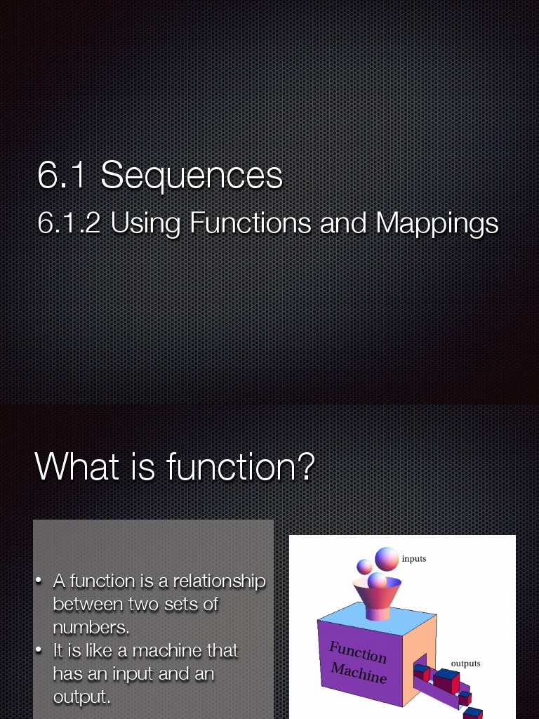 6.1.2 Using Functions and Mappings | PDF