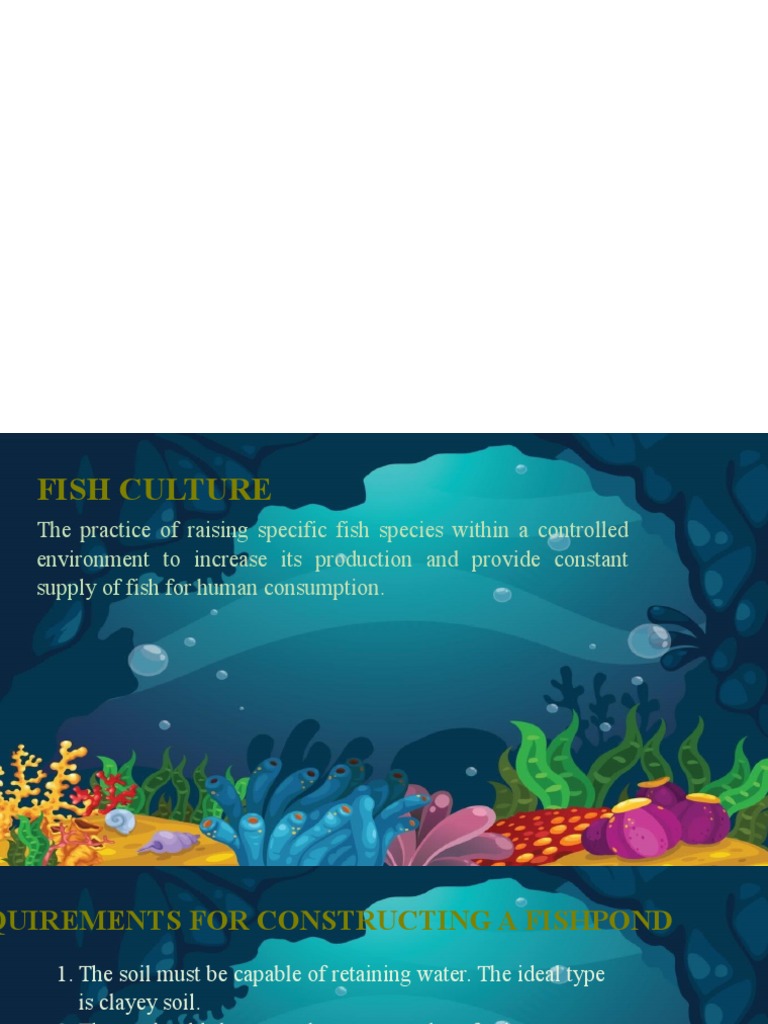 Principles and Procedure of Fish Culture | PDF