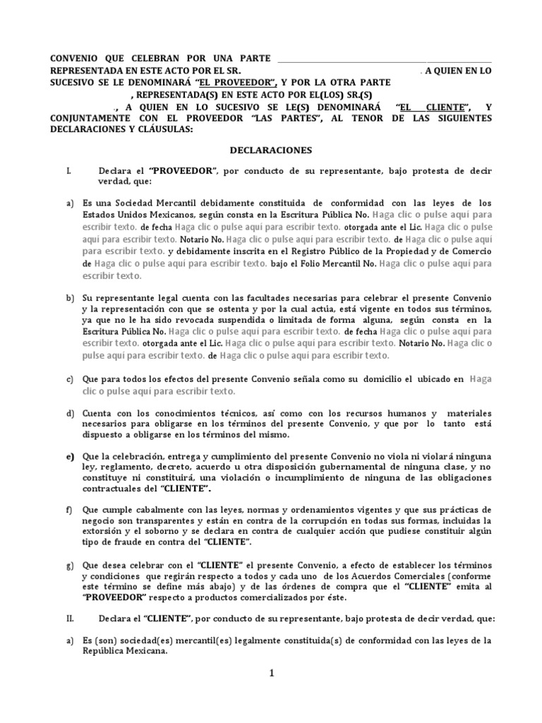 Convenio | PDF