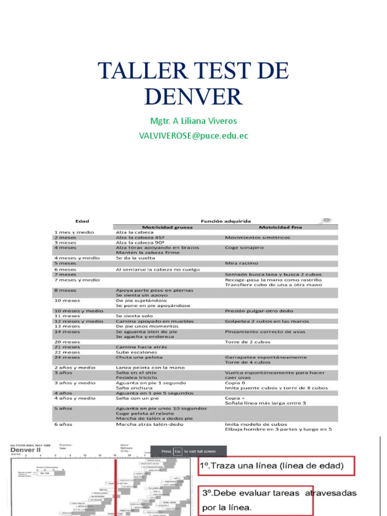 Taller Test de Denver | PDF