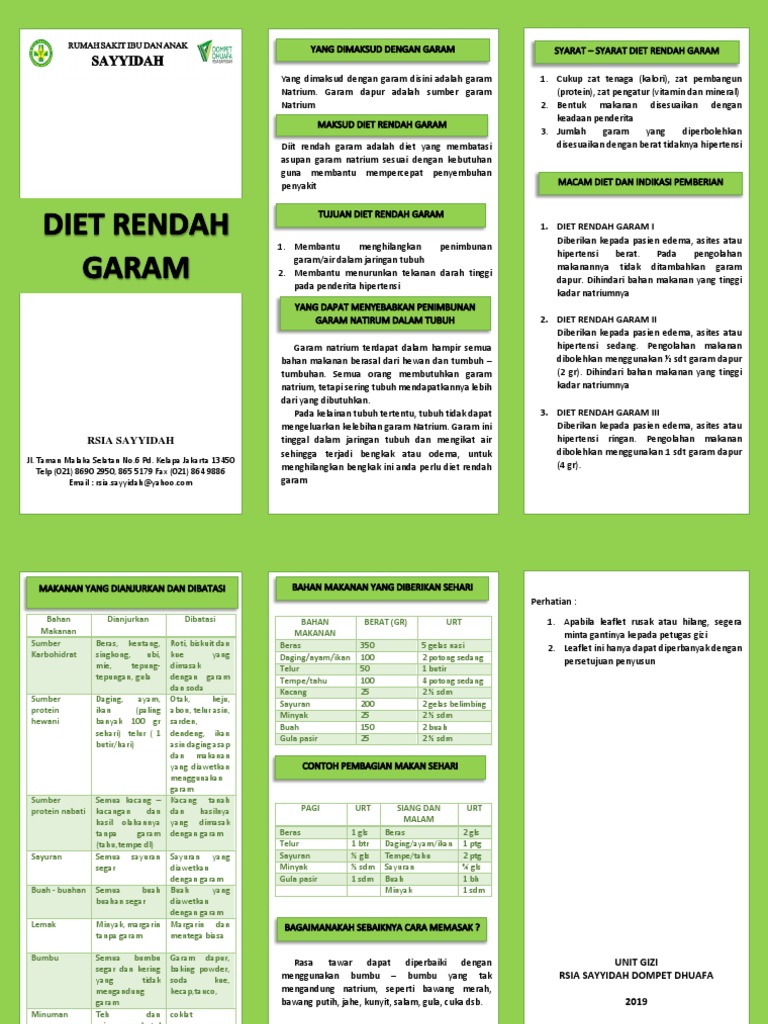Diet Rendah Garam | PDF