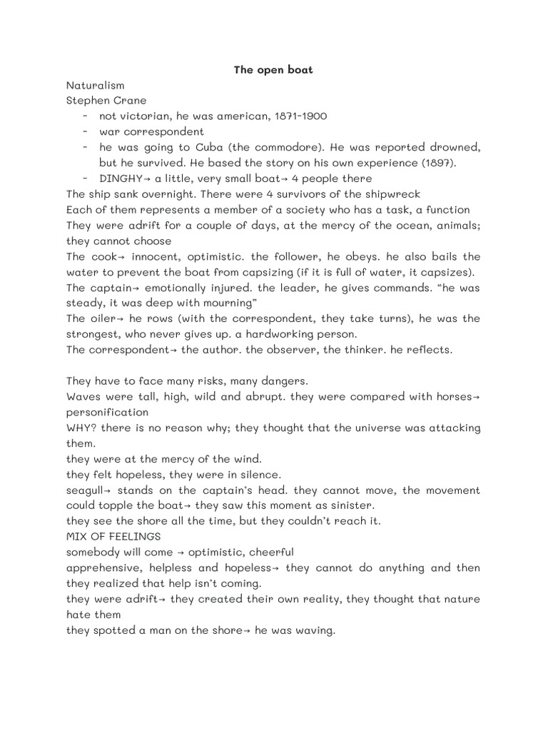 The Open Boat | PDF
