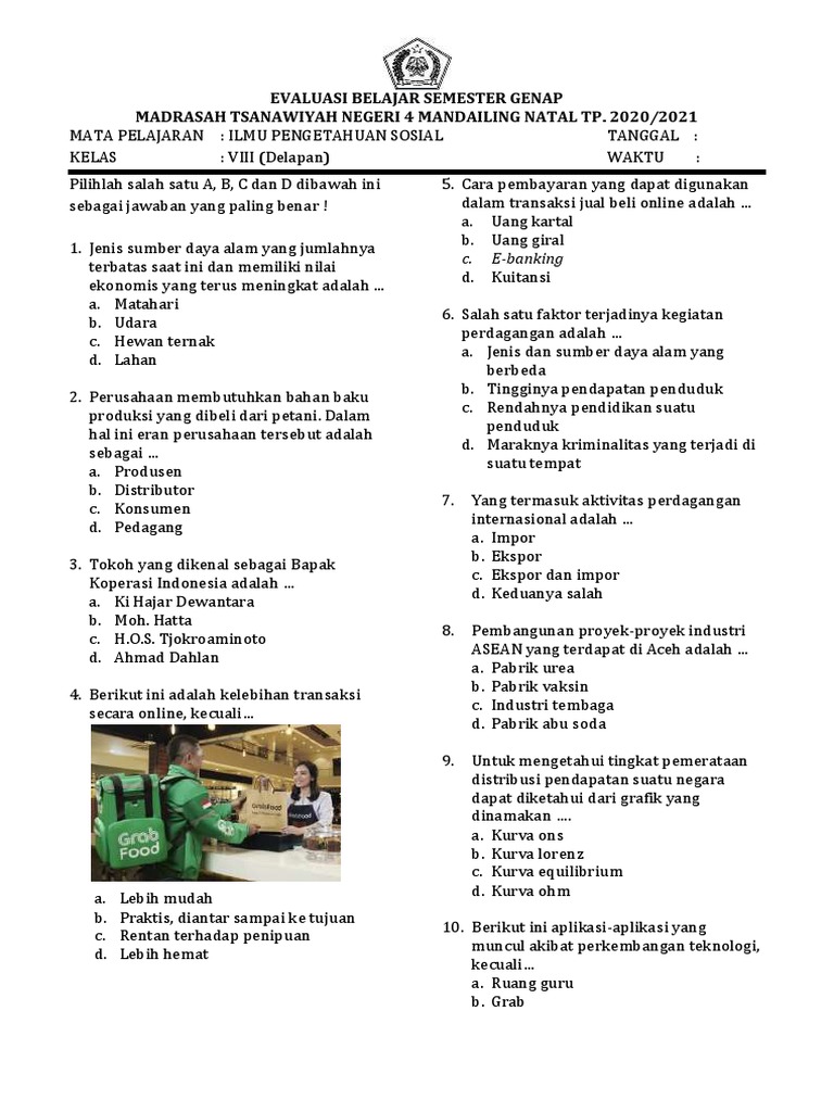 Soal Ips Semester Genap | PDF