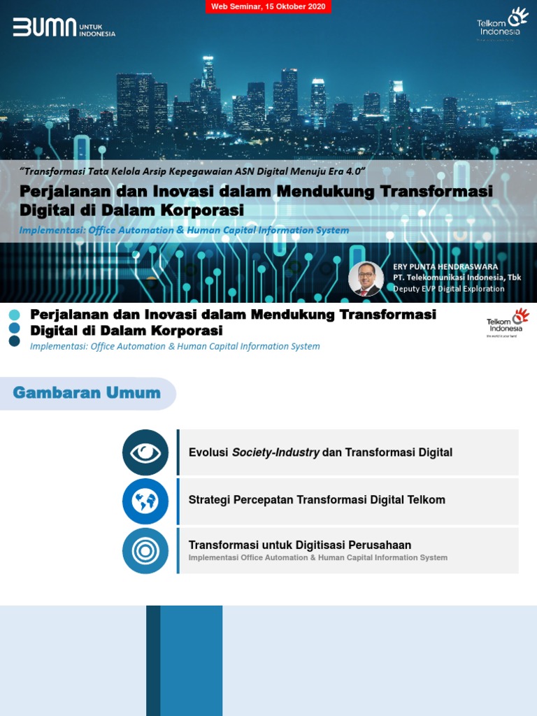 TLK-201014-2130 Perjalanan Dan Inovasi Digital Telkom - BKN (GDH) | PDF