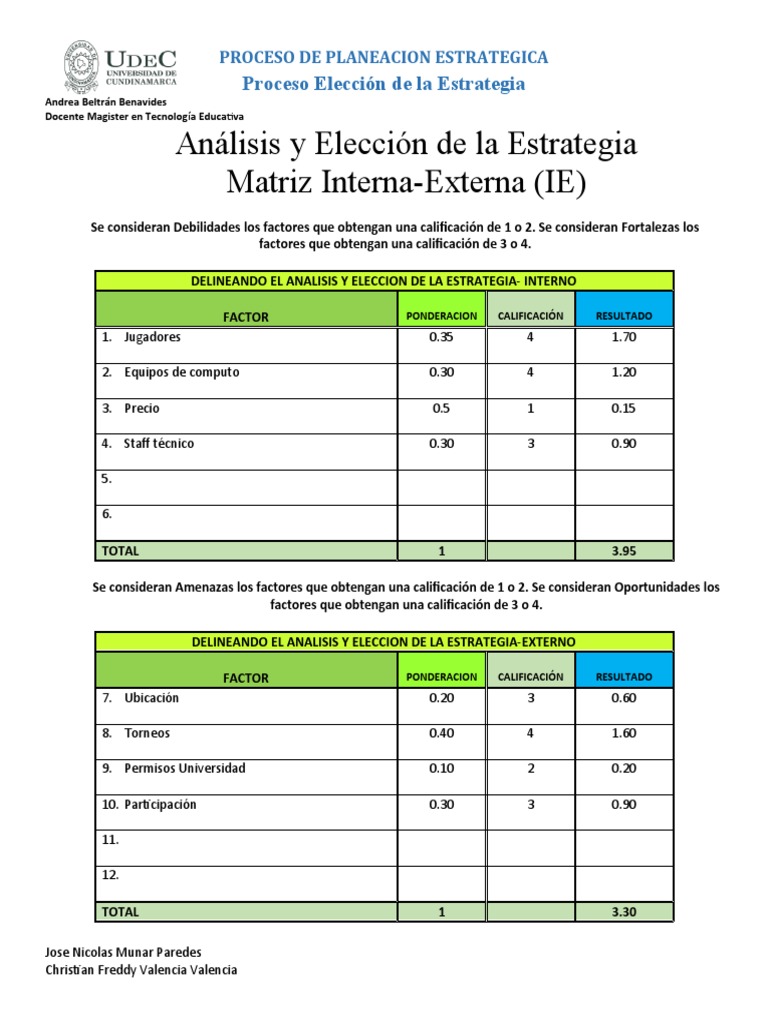 Matriz Ie | PDF