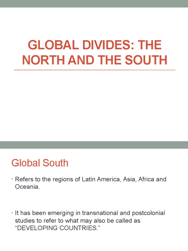 Global Divides: The North and The South | PDF