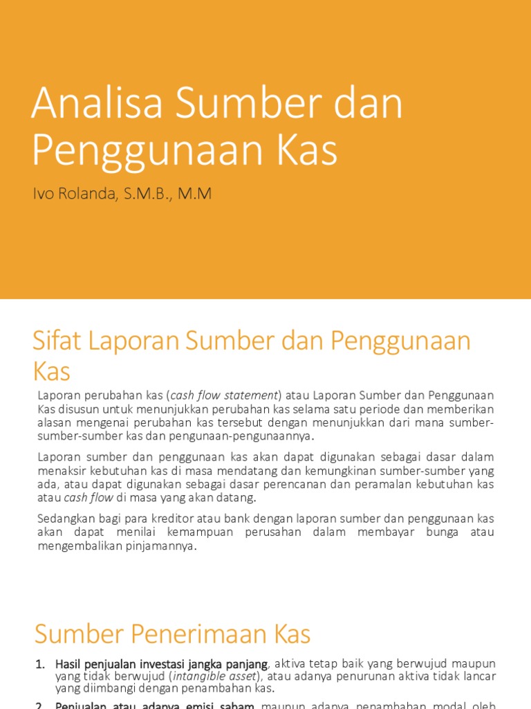 11 - Analisa Sumber Dan Penggunaan Kas | PDF