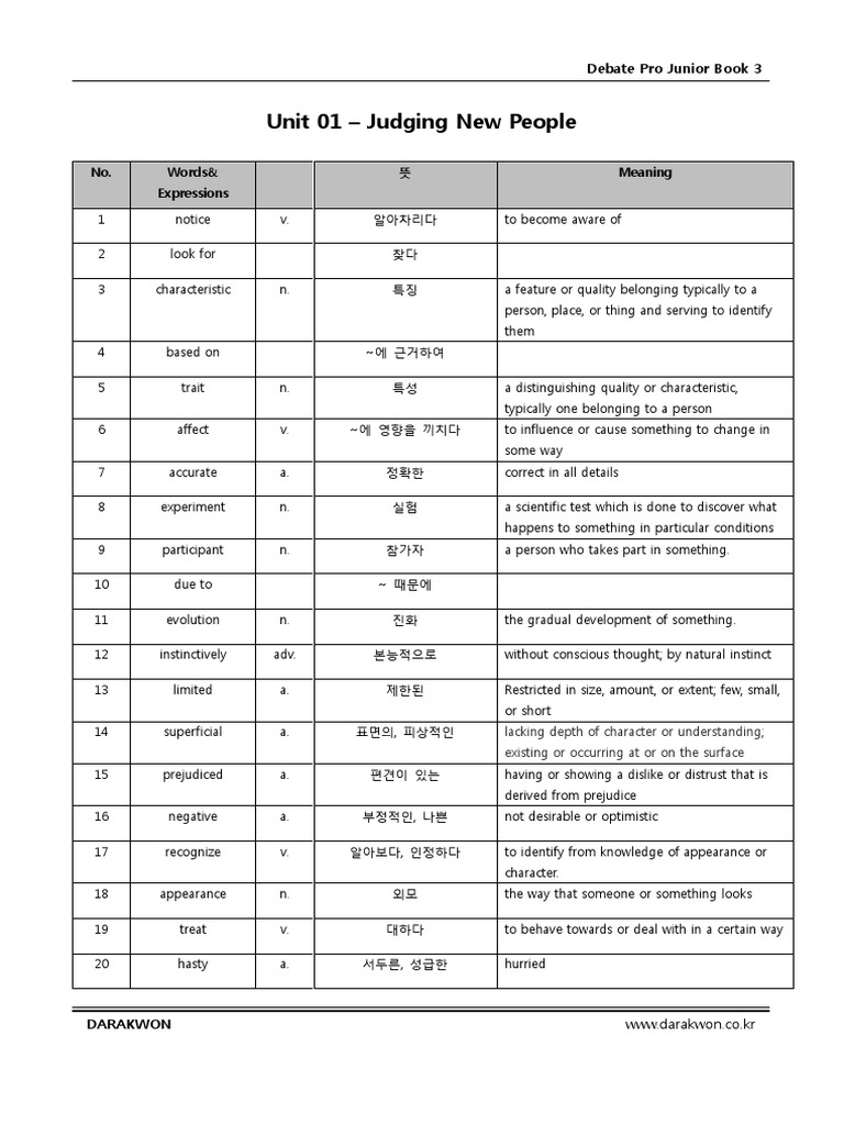 Debate Pro Junior Book 3 Overview | PDF | Prejudices | Standardized Tests