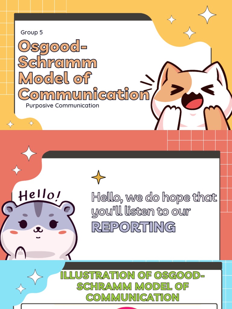 GROUP5 - Osgood Schramm Model of Communication | PDF