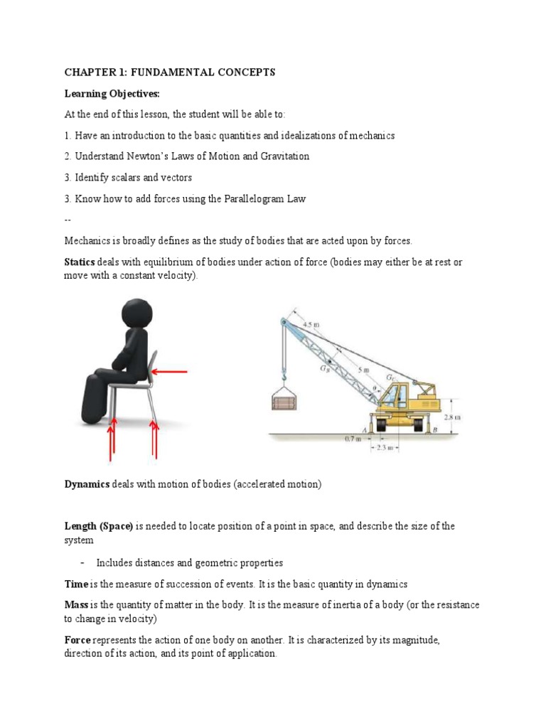 STATICS - Module 1 - Fundamental Concepts | PDF | Force | Euclidean Vector
