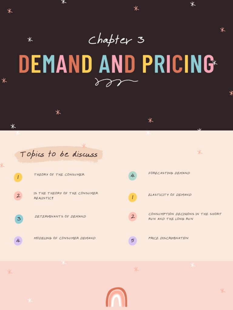 Chapter 3 Demand and Pricing | PDF | Demand | Price Elasticity Of Demand