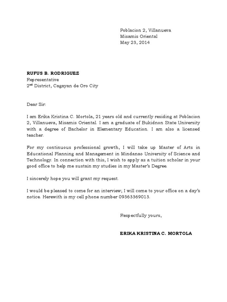 Letter | PDF