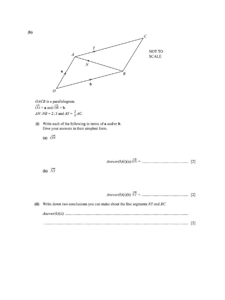 Igcse Math Vectors Pdf