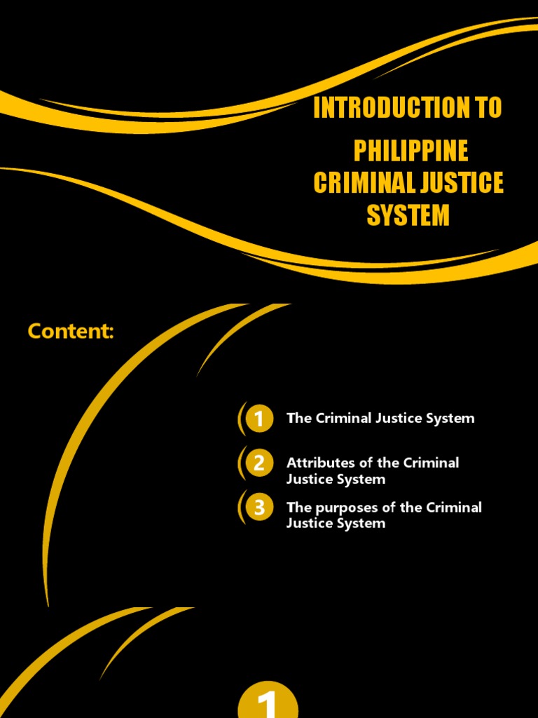 Introduction To Philippine Criminal Justice System | PDF | Crime ...