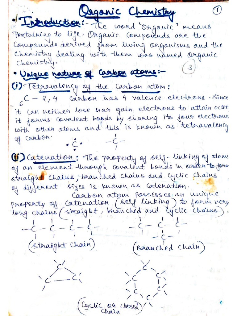 Organic Chemistry Notes | PDF
