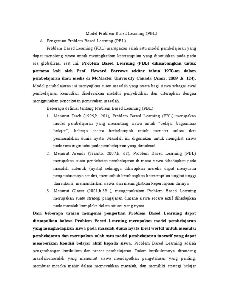 Model Pemb. PBL | PDF