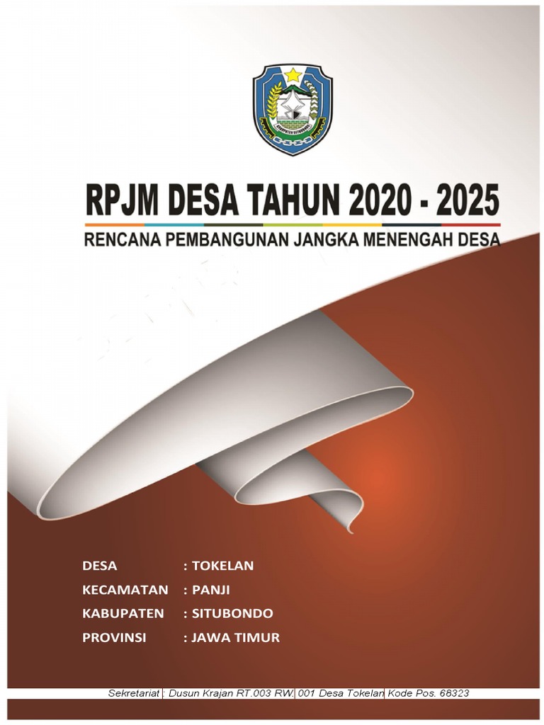 RPJM Desa Tokelan 2020-2025 | PDF | Pengelolaan Keuangan & Uang | Ilmu ...