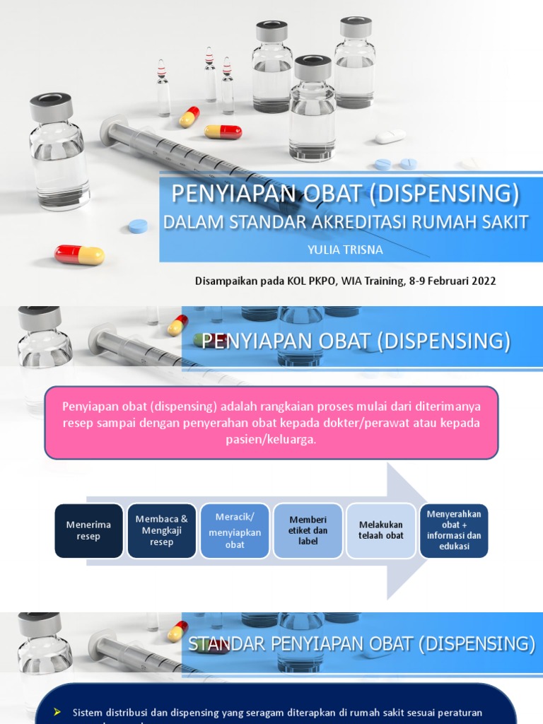 2 Dispensing Obat Dalam Standar Akreditasi Rs G - 1607 | PDF