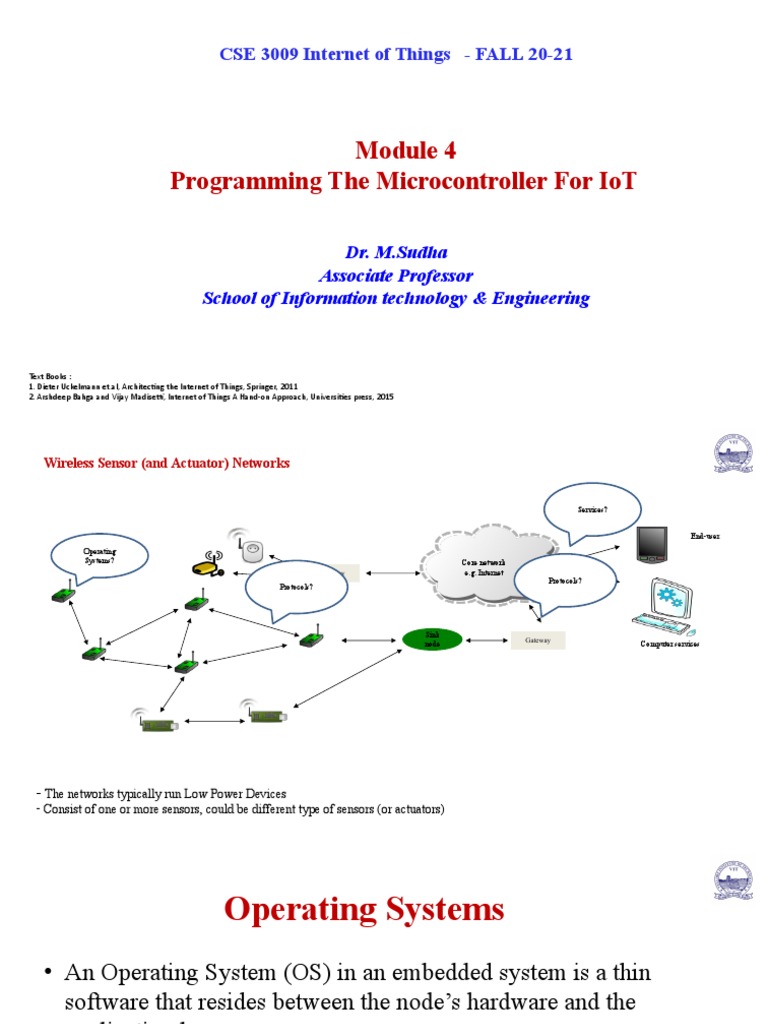 Programming The Microcontroller For Iot: Cse 3009 Internet of Things - Fall 20-21 | PDF | Thread ...