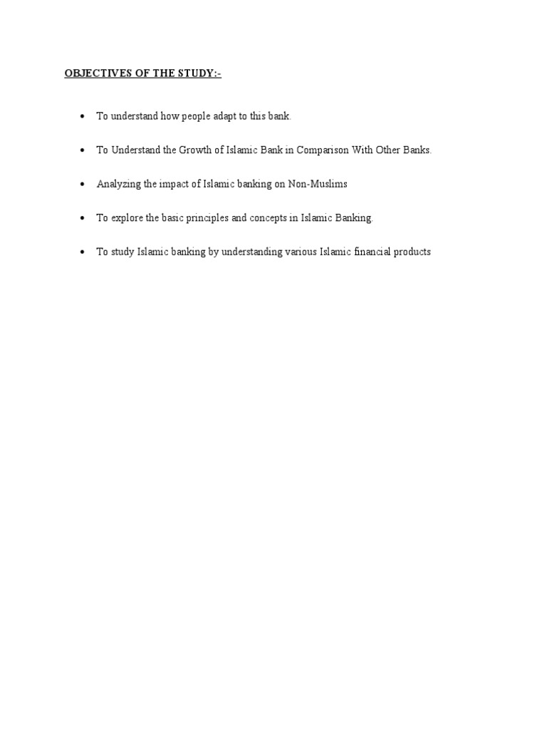 Objectives of The Study | PDF | Career & Growth