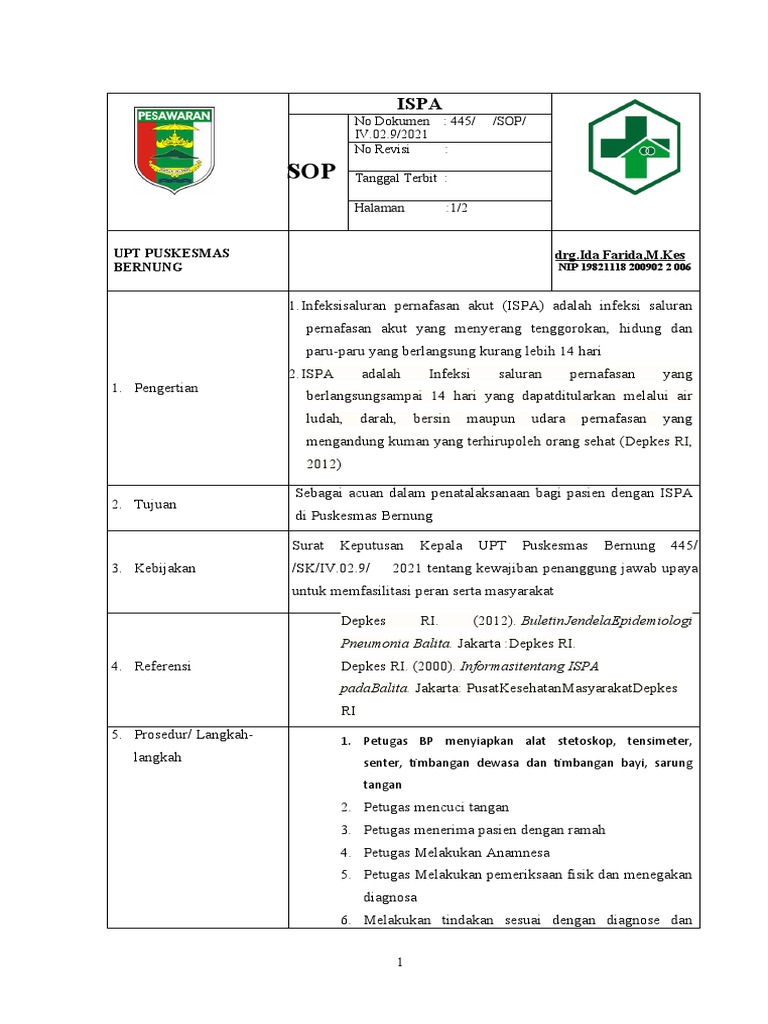Sop Ispa Pnemonia | PDF