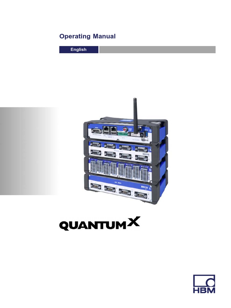 QuantumX Operating Manual | PDF | Safety | Automation