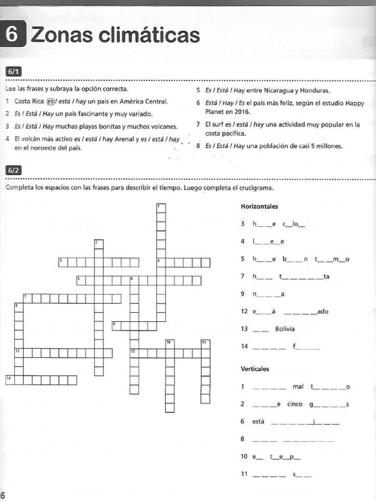 UNIDAD 6 Workbook | PDF