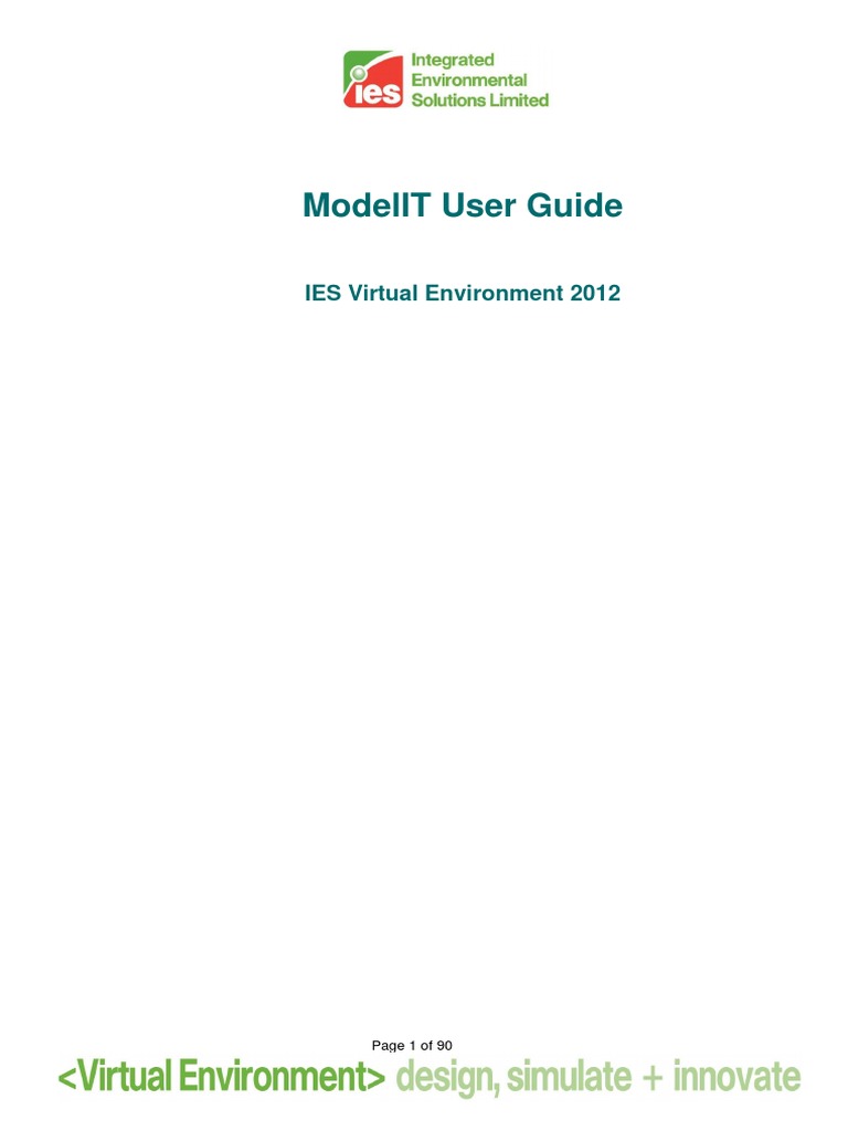 Modelit User Guide: Ies Virtual Environment 2012 | PDF | Sphere | Shape
