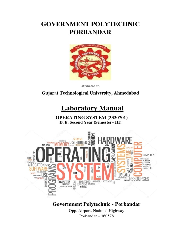 Government Polytechnic Porbandar: Laboratory Manual | PDF | Scheduling (Computing) | Computer File